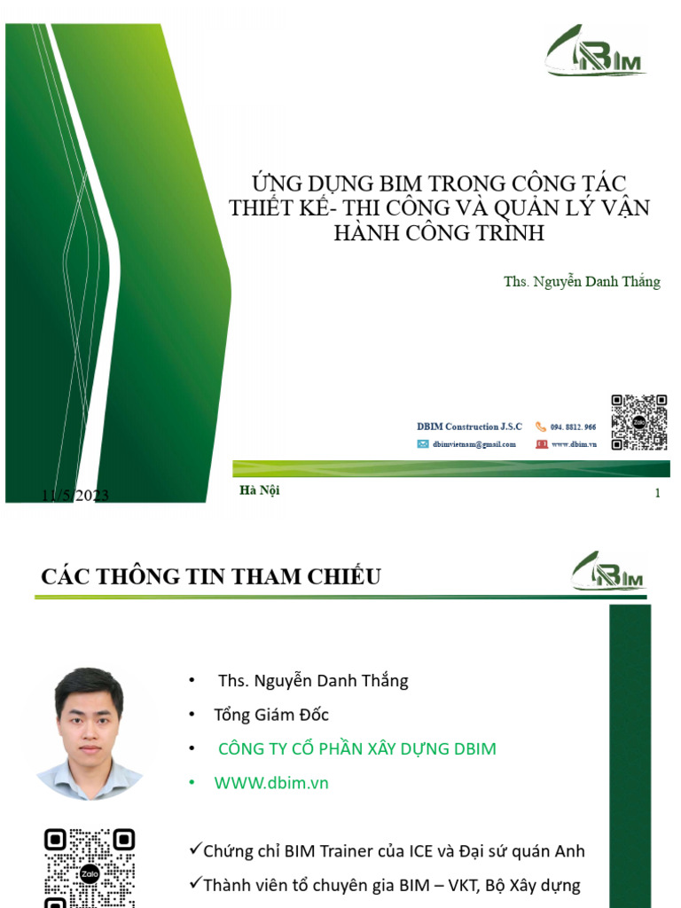 DBIM-TTHT-BIM Trong Thiet Ke Va Thi Cong-23.11.05 | PDF