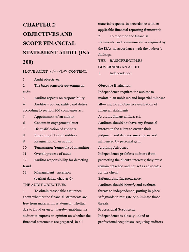 Audit 1 Chapter 2 - Fbyhan | PDF | Audit | Financial Audit