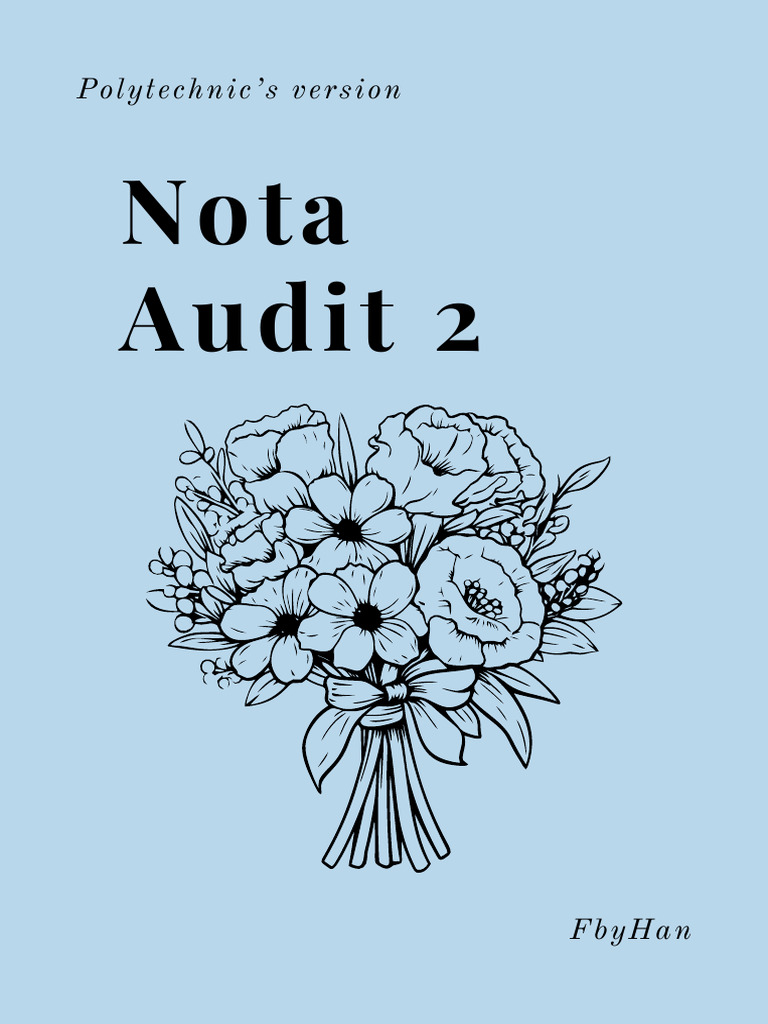Nota Audit 2 - A4 | PDF | Going Concern | Audit