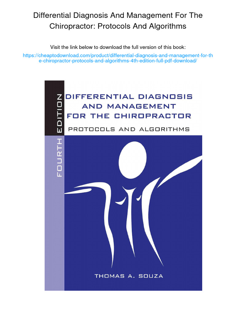 Differential Diagnosis and Management For The Chiropractor: Protocols ...