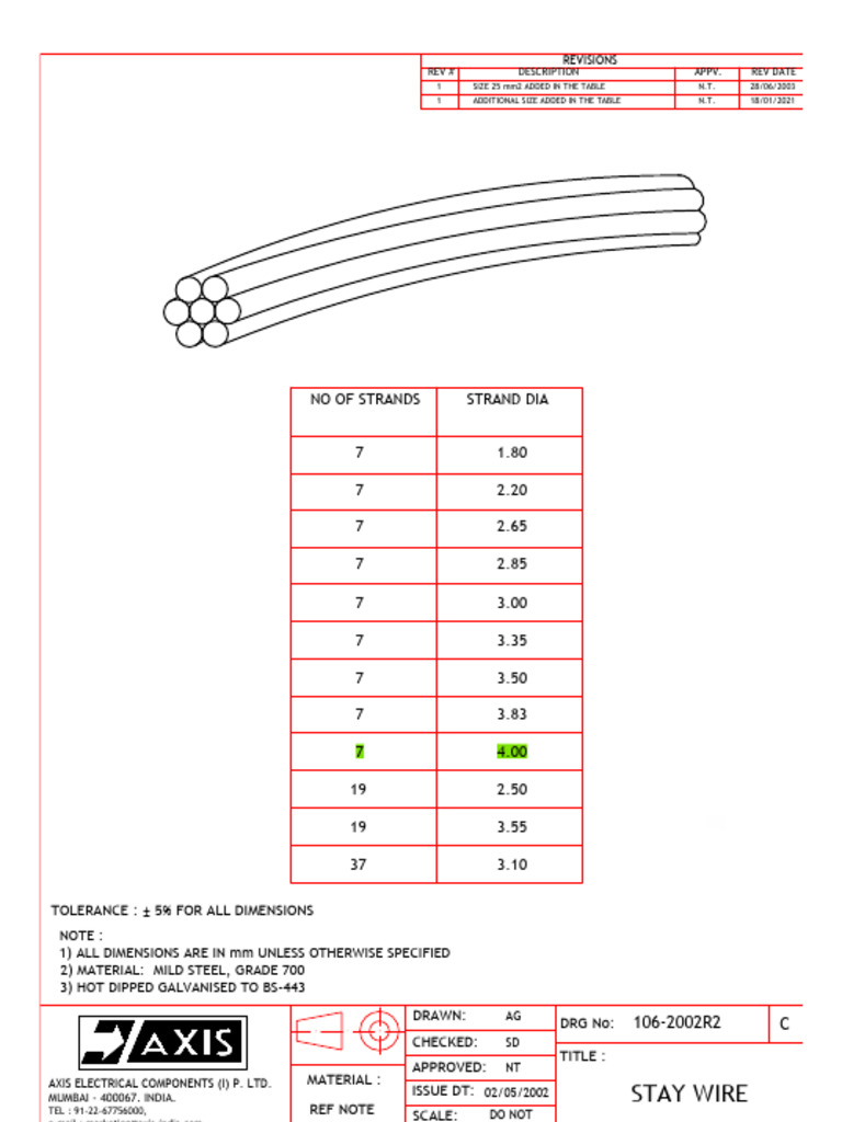 Axis Earthing Drawings | PDF | Screw | Engineering Tolerance