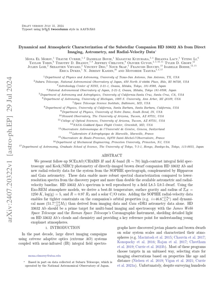 Dynamical and Atmospheric Characterization of The Substellar Companion ...