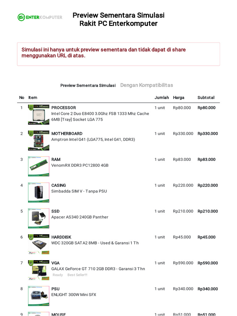 Local Preview (Sementara) Simulasi Enterkomputer Jual Beli Online ...