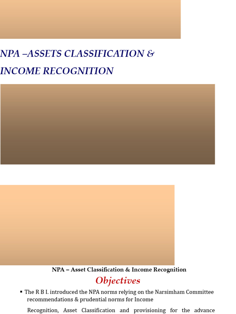 Assets Classification | PDF | Banks | Unsecured Debt