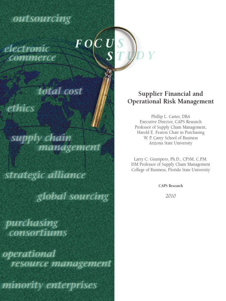 3PR SRM | PDF | Equity (Finance) | Supply Chain