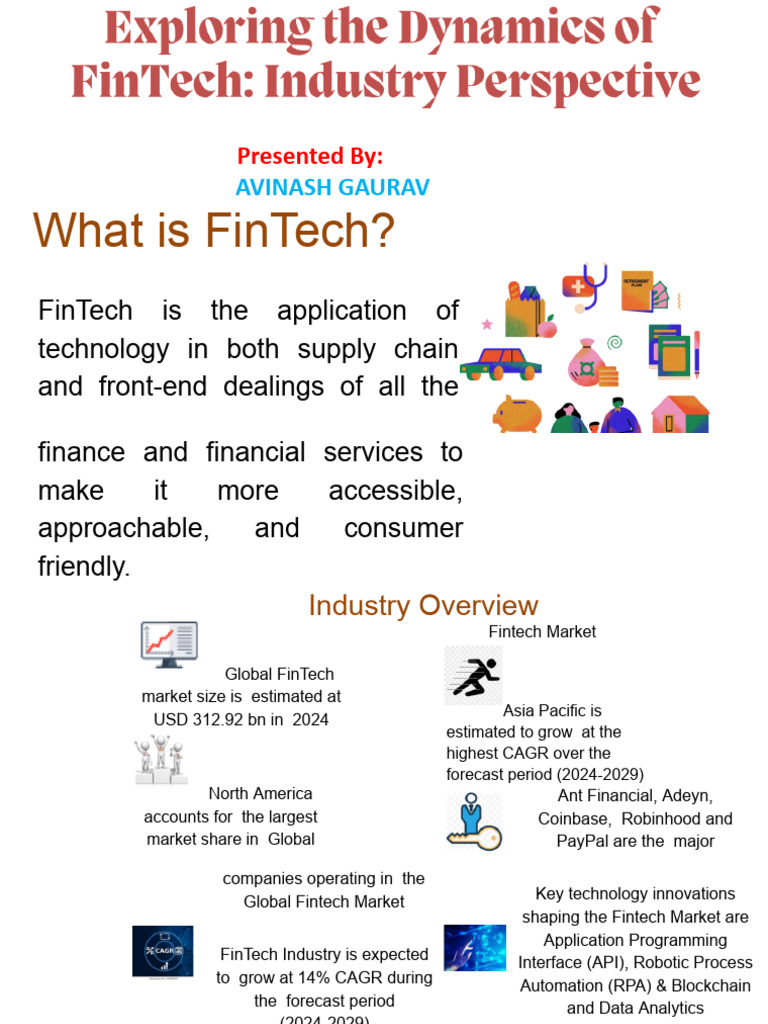 FinTech PPT - Avinash Gaurav | PDF | Economies
