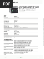 Product Data Sheet: Micrologic 6.0 X Control Unit, For Masterpact MTZ ...