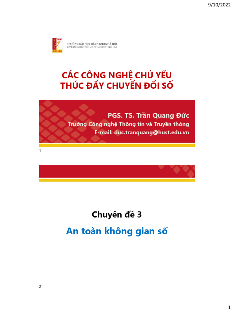 CD3 CaccongnghethucdayCDS an toàn không gian số | PDF