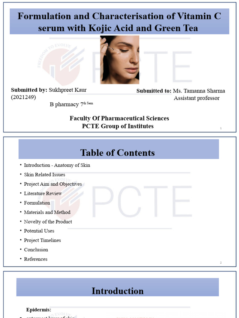 Sukhpreet Kaur Practice School | PDF | Skin | Skin Care