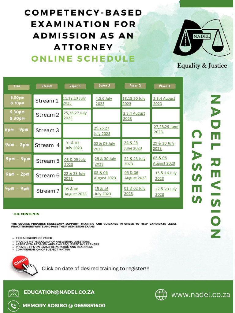 CLP Revision Schedule Final 003 v3 | PDF