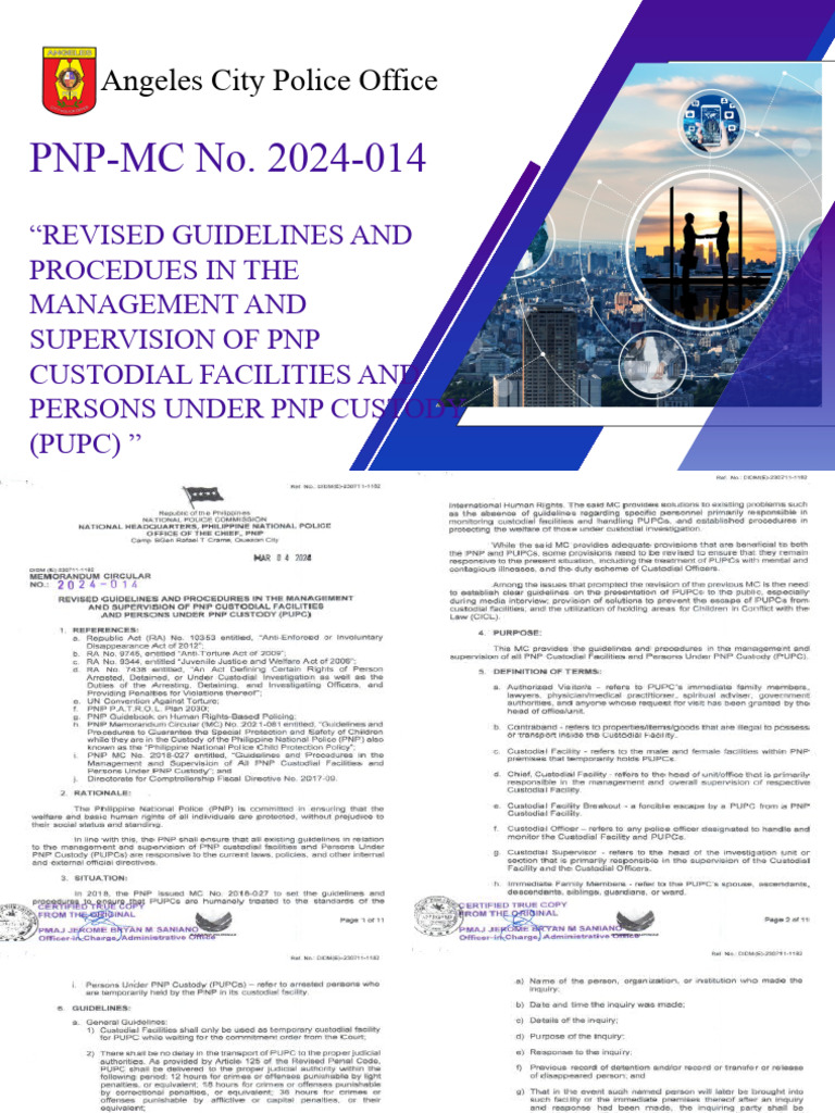 PNP MC 2024 014 and 021 | PDF