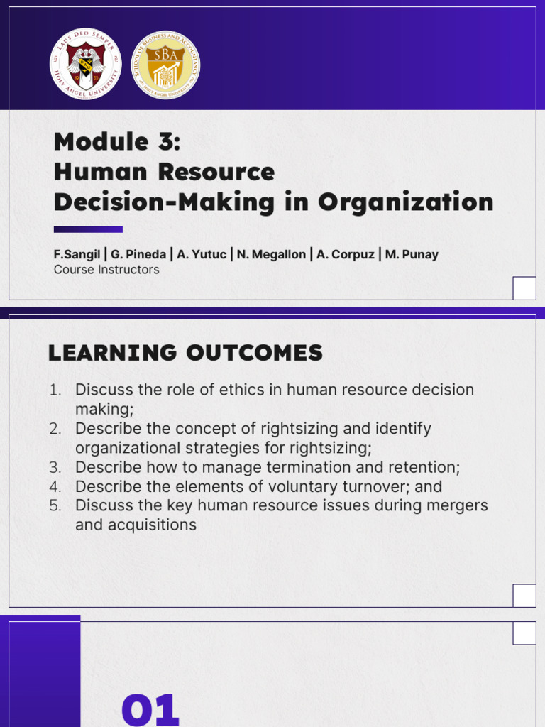 Module 3 - Human Resource Decision-Making in Organization | PDF | Layoff | Employment