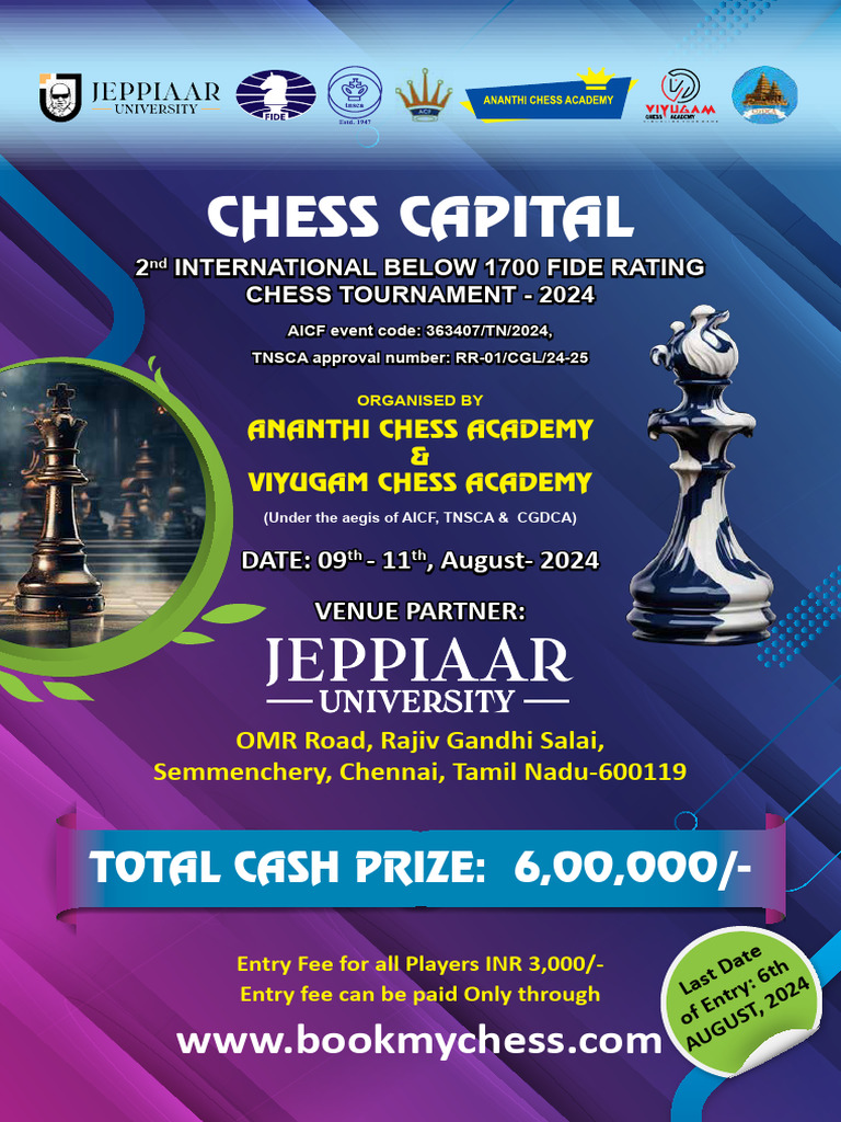 Chess Capital Below 1700 FIDE 2024 WEB | PDF | Identity Document | Chess