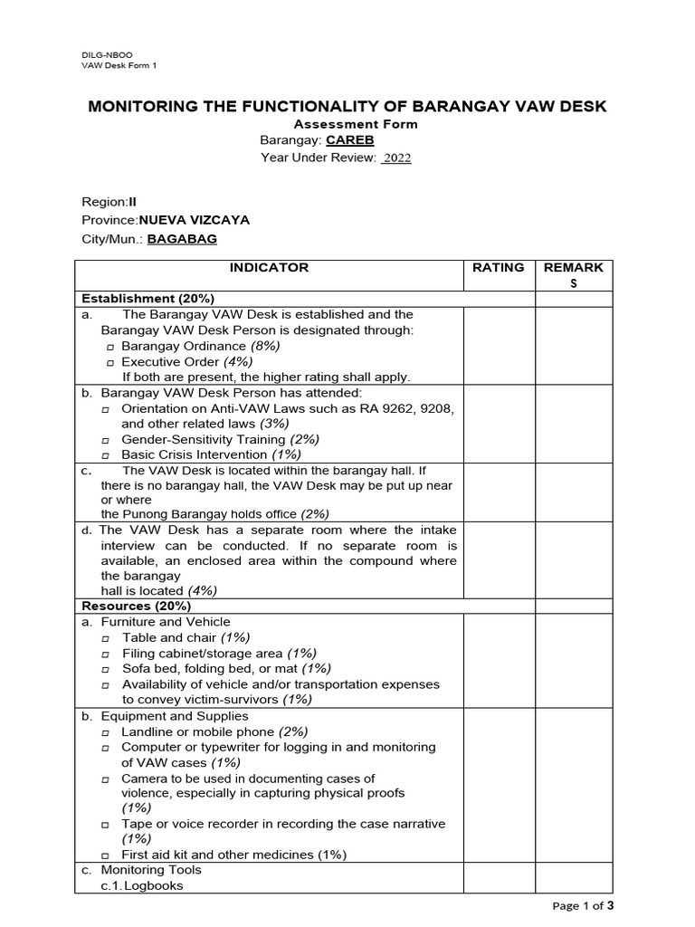 Vaw C Form1 | PDF | Desk | Computing