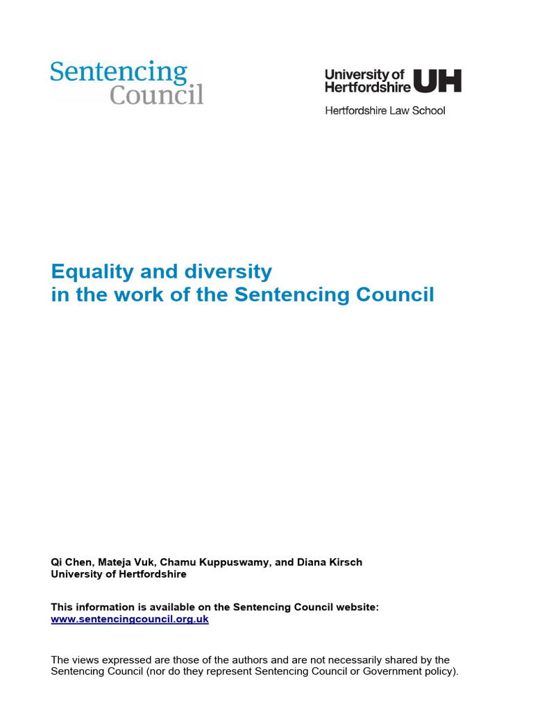 Equality and Diversity Report FINAL | PDF | Copyright | Intersectionality