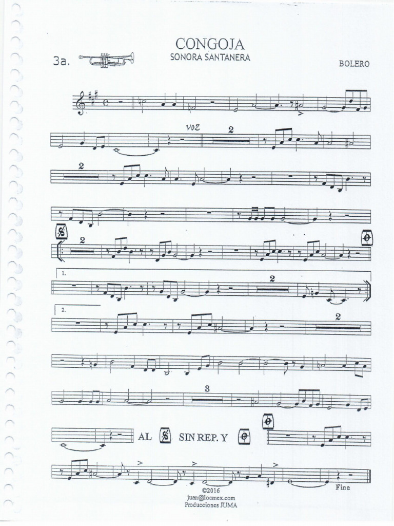 Congoja - Trumpet in BB 3 | PDF