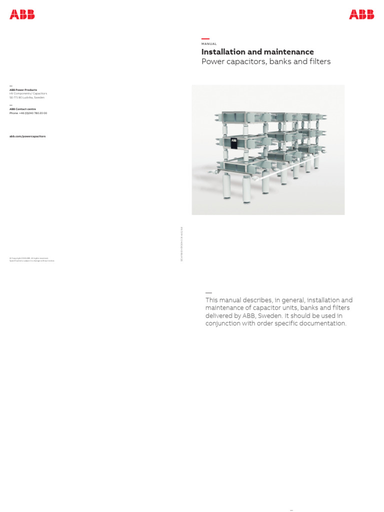 Power Capacitors Installation Manual-DeC2019 | PDF | Capacitor ...