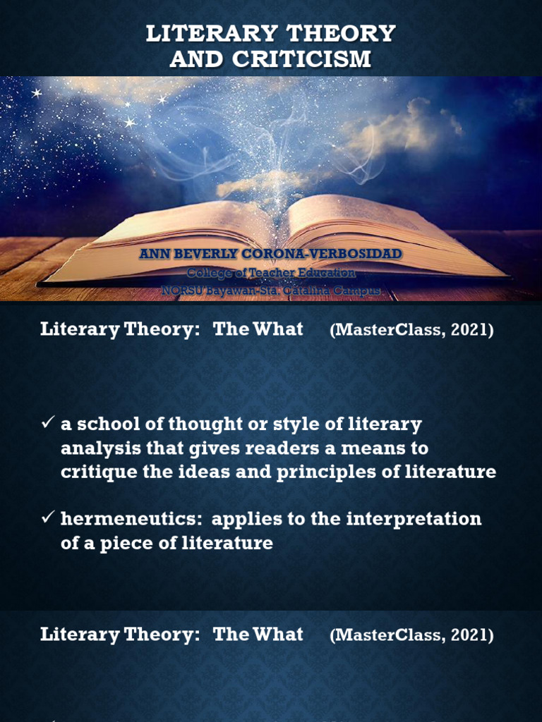 2021 Literary Theory and Criticism | PDF | Literary Criticism ...