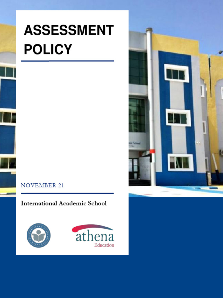 International Athena School - Assessment-Policy | PDF | Educational ...