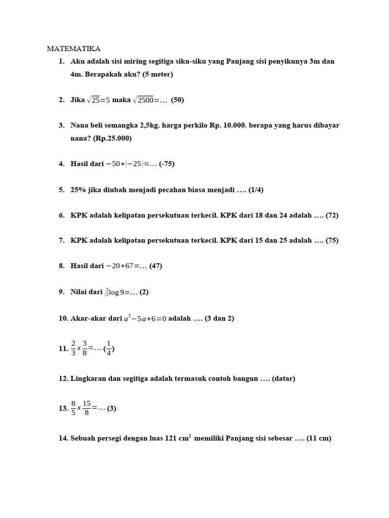 Soal LCT Part 2 | PDF