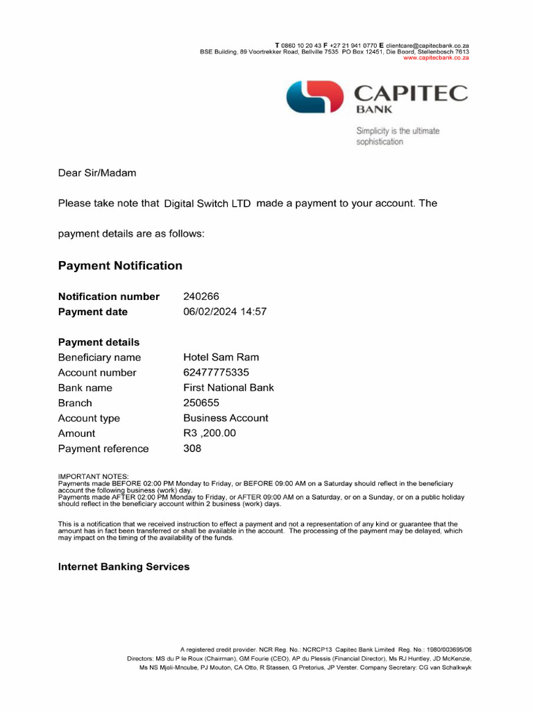 Payment Notification - 240206 - 283645-1 | PDF