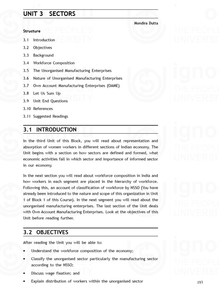 Un Sectors | PDF | Workforce | Employment