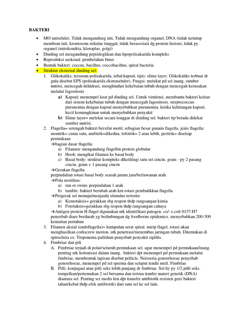 Ringkasan Mikrob | PDF