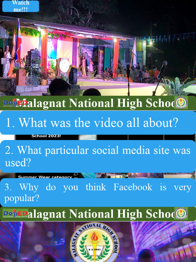 ETECH Presentation Final | PDF | Facebook | Social Media