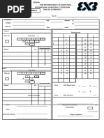 FIBA 3x3 Scoresheet | PDF | Sports | Sports Rules And Regulations