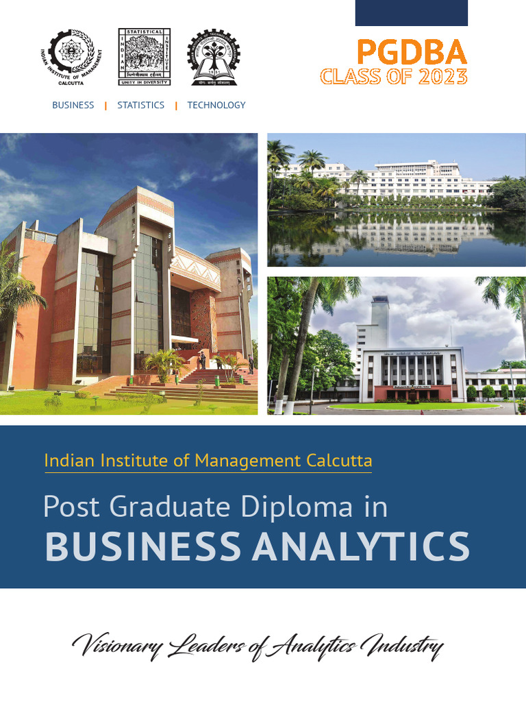 IIM Calcutta PGDBA Short Brochure | PDF | Analytics | Business