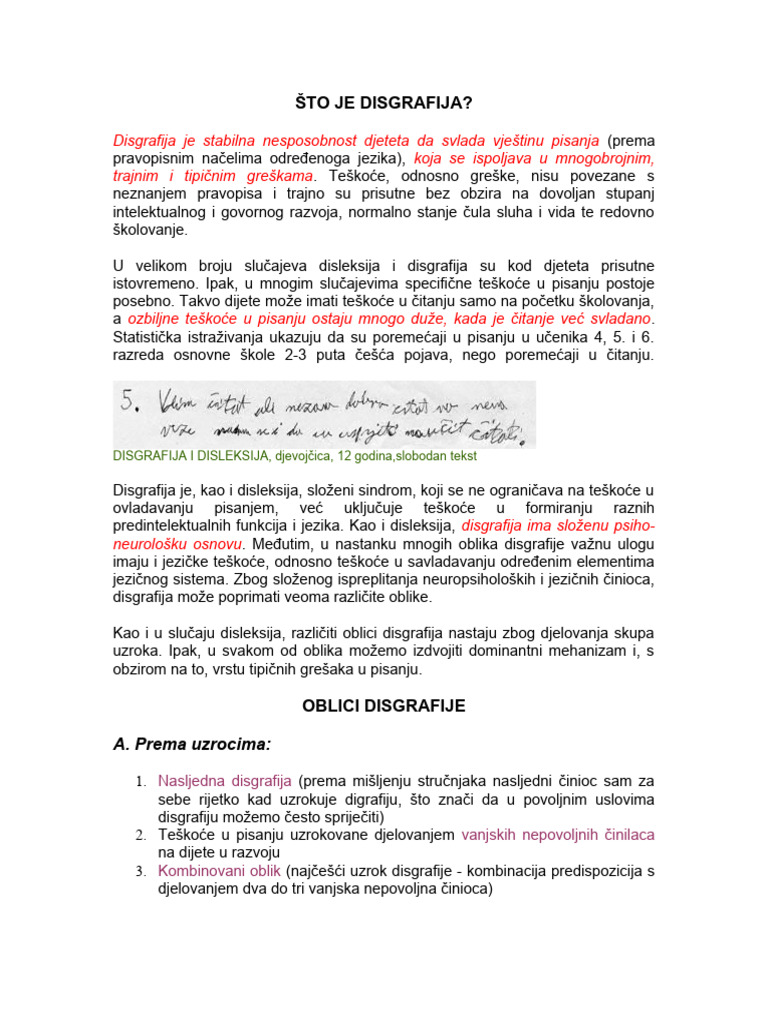 2 Disgrafija | PDF