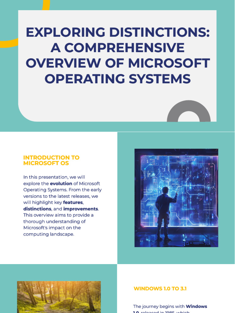 Slidesgo Exploring Distinctions A Comprehensive Overview of Microsoft Operating Systems ...