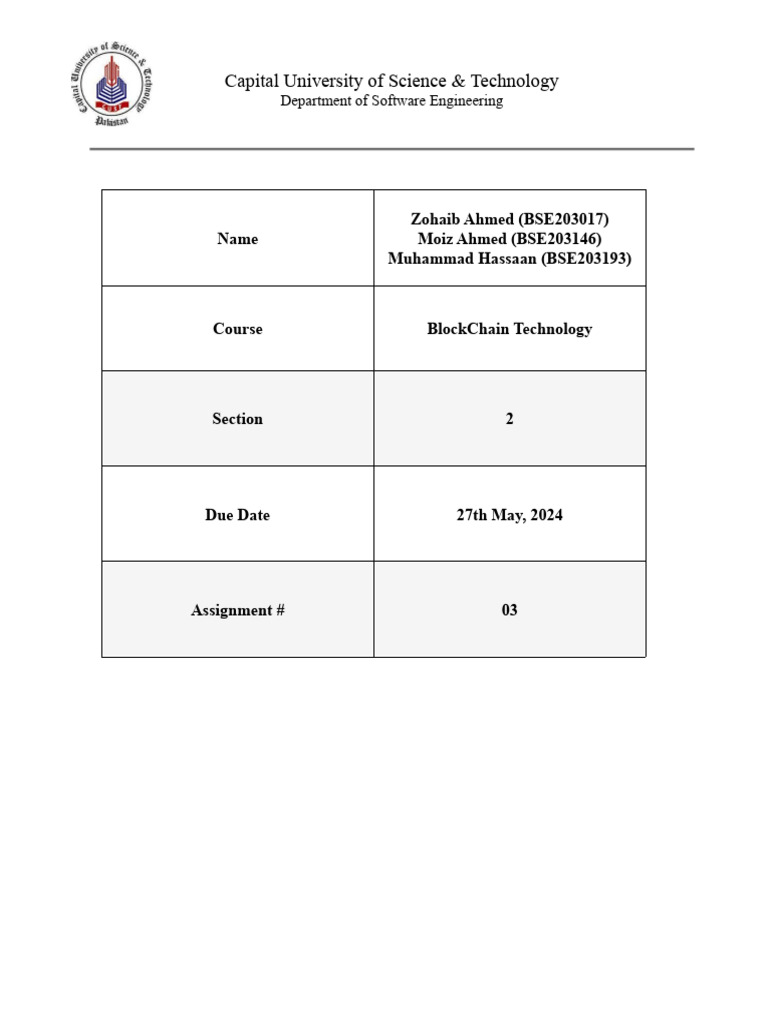 Assignment 3 | PDF | Cryptocurrency | Applications Of Cryptography