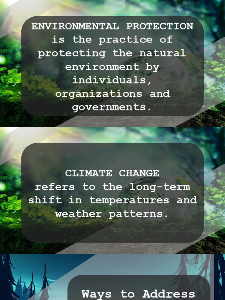 Environmental Protection | PDF | Climate Change Mitigation | Climate Change