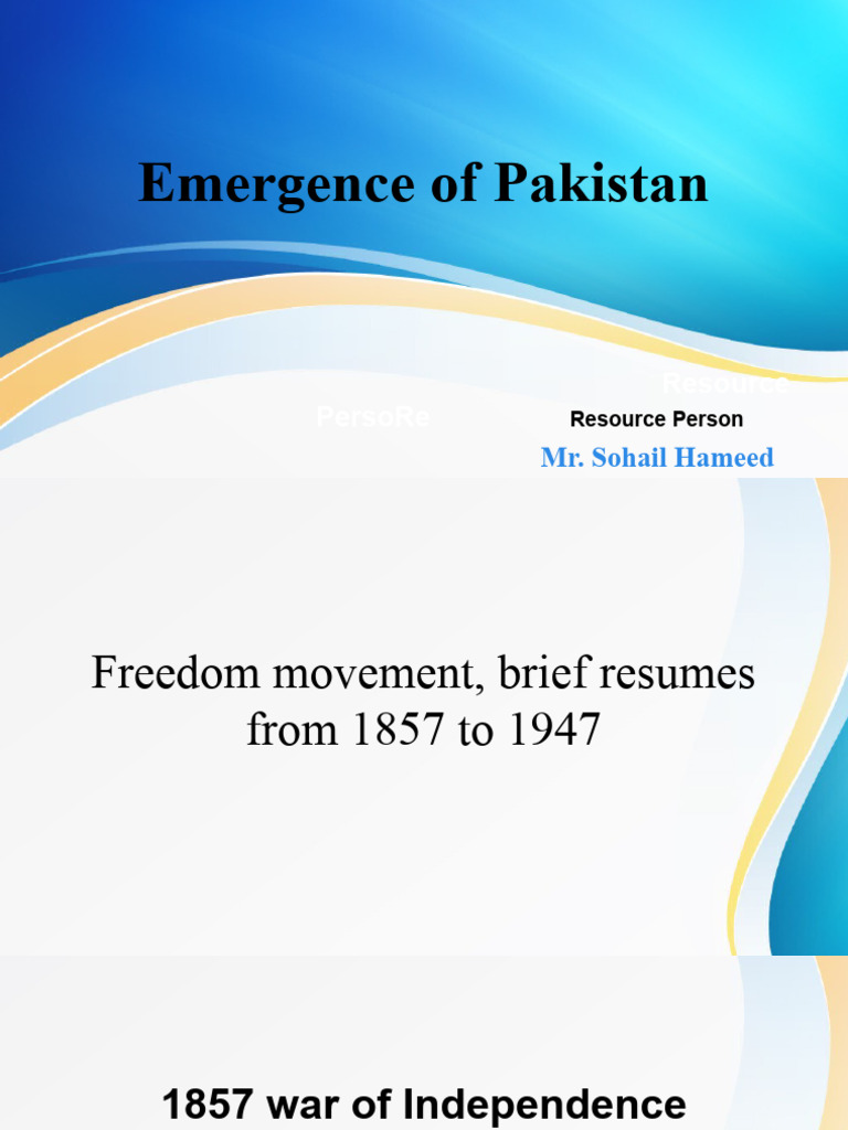 Emergence of Pakistan: Key Events 1857-1947 | PDF | Muhammad Ali Jinnah ...