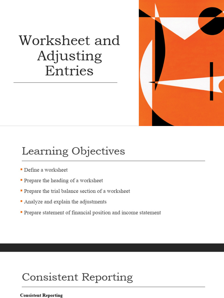 Worksheet and Adjusting Entries | PDF | Depreciation | Debits And Credits