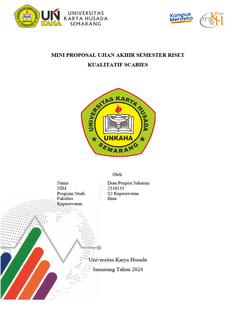 Mini Proposal Ujian Akhir Semester Riset Kualitatif | PDF | Ilmu Sosial | Kesehatan Holistik