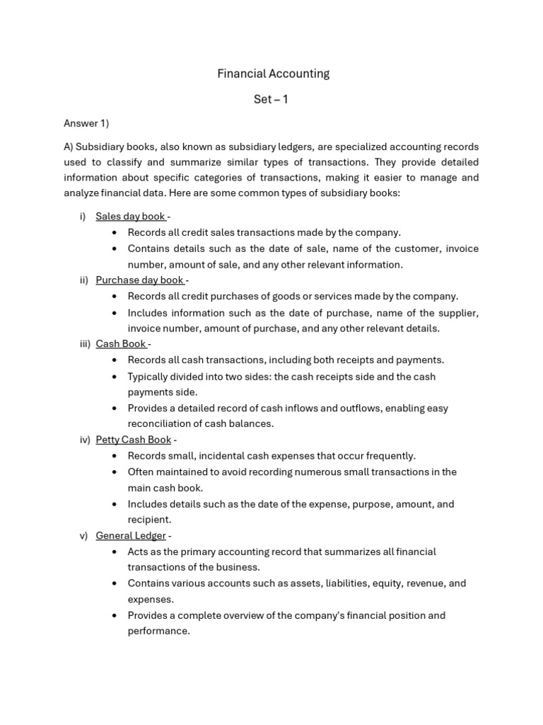 Financial Accounting Real | PDF | Debits And Credits | Bookkeeping