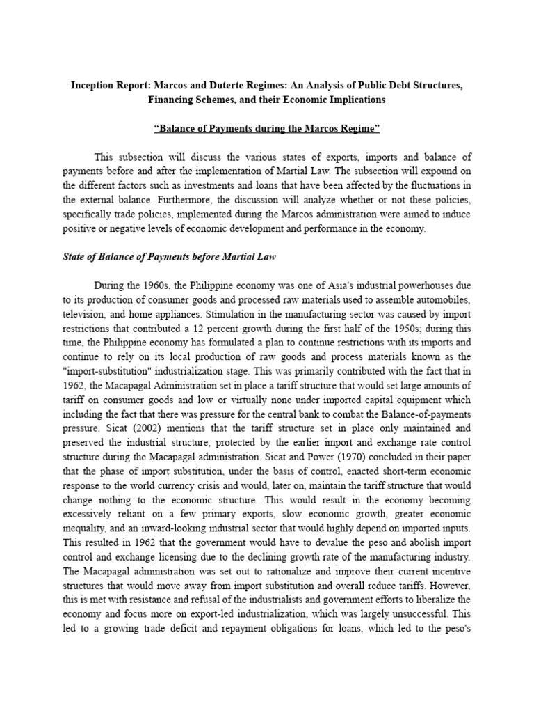 Marcos and Duterte Regimes - An Analysis of Public Debt Structures ...