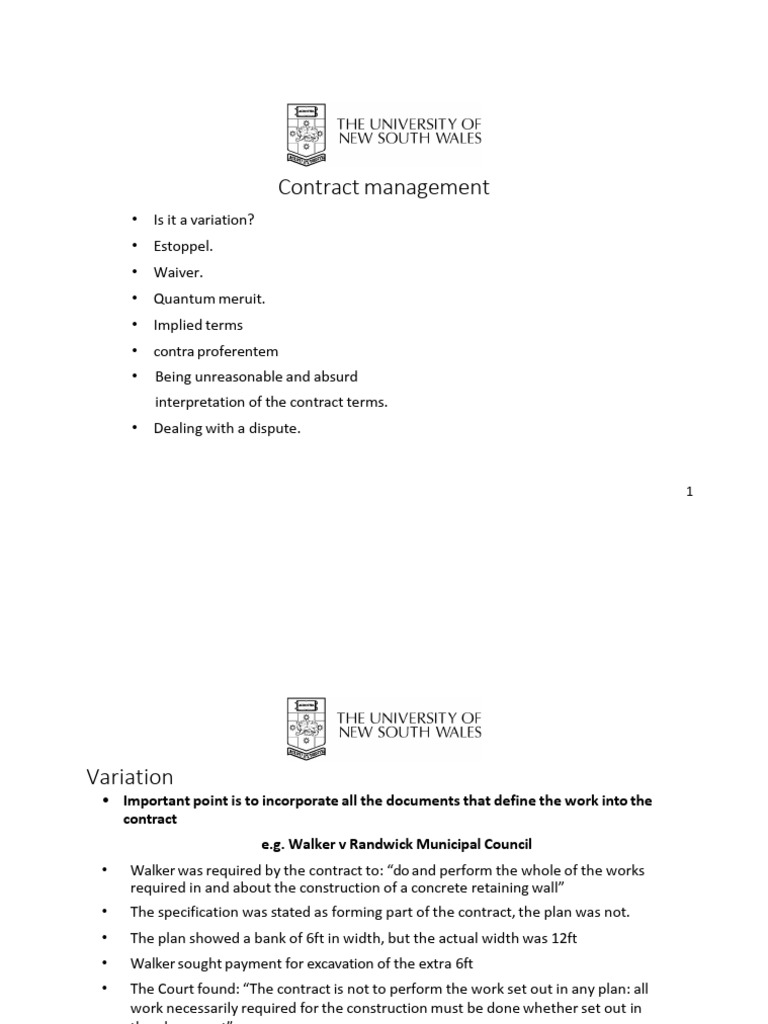 Lecture 3 2023 | PDF | Contractual Term | Negotiation