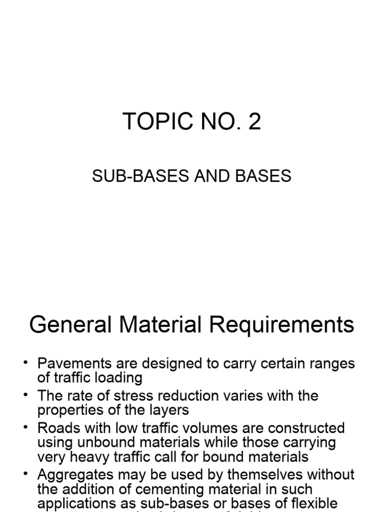 Sub-Bases N' Bases | PDF | Road Surface | Gravel