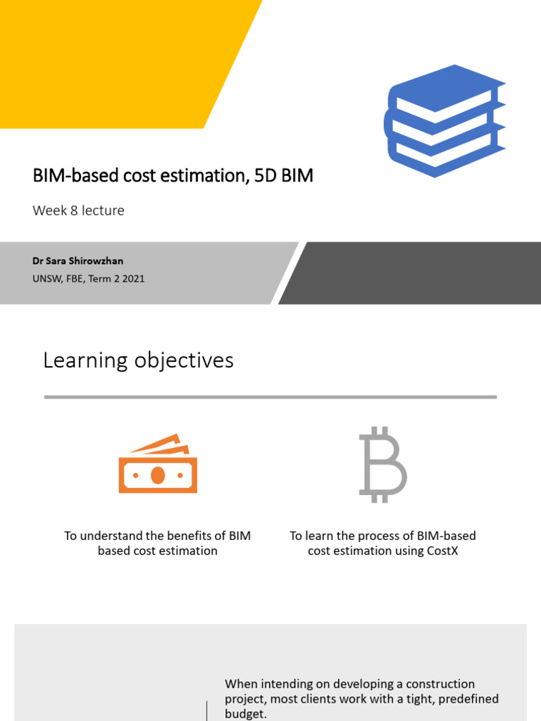 8 - Cost Estimating Using BIM | PDF | Building Information Modeling ...