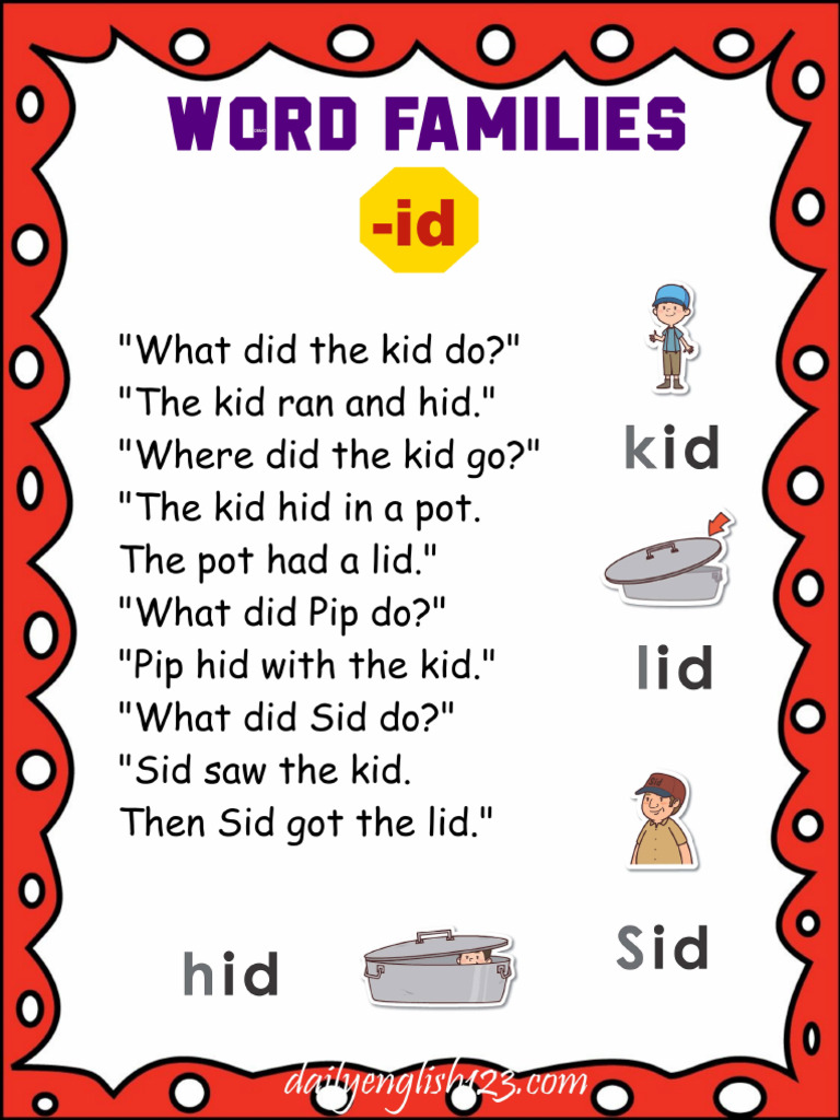 Word Family Reading 16 | PDF