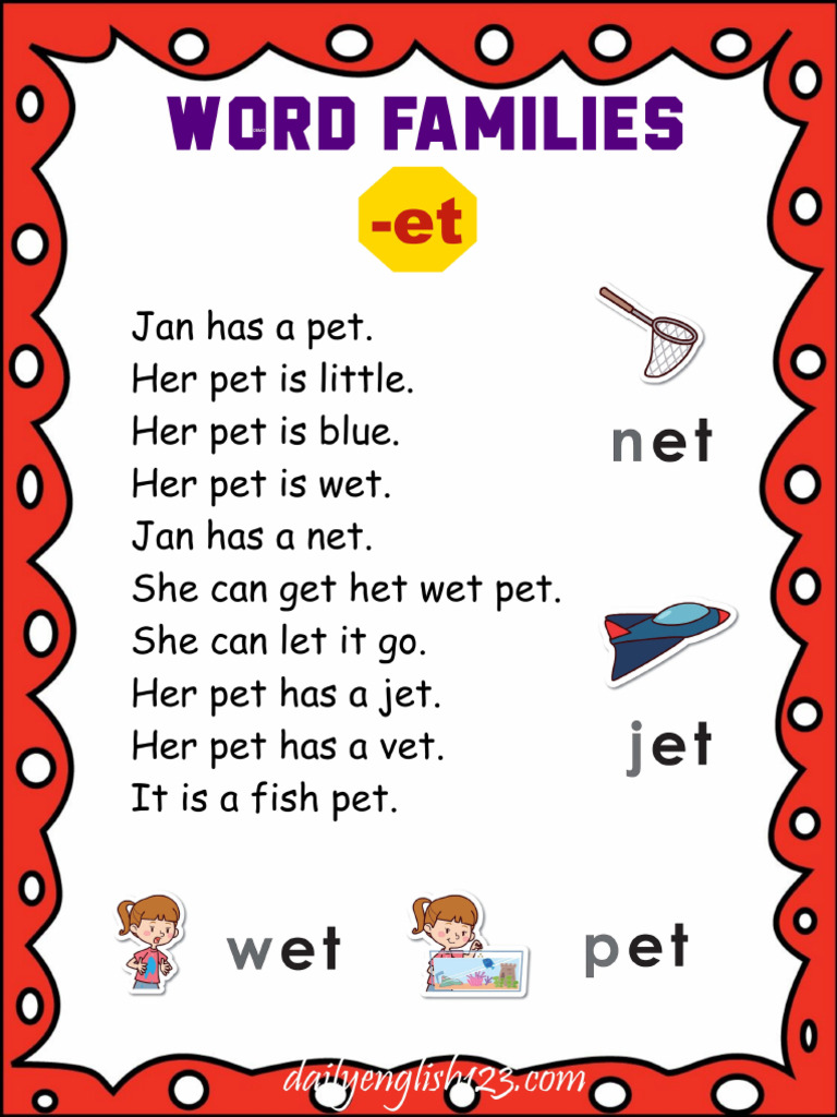 Word Family Reading 10 | PDF