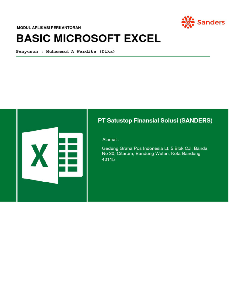 Modul Basic Microsoft Excel | PDF
