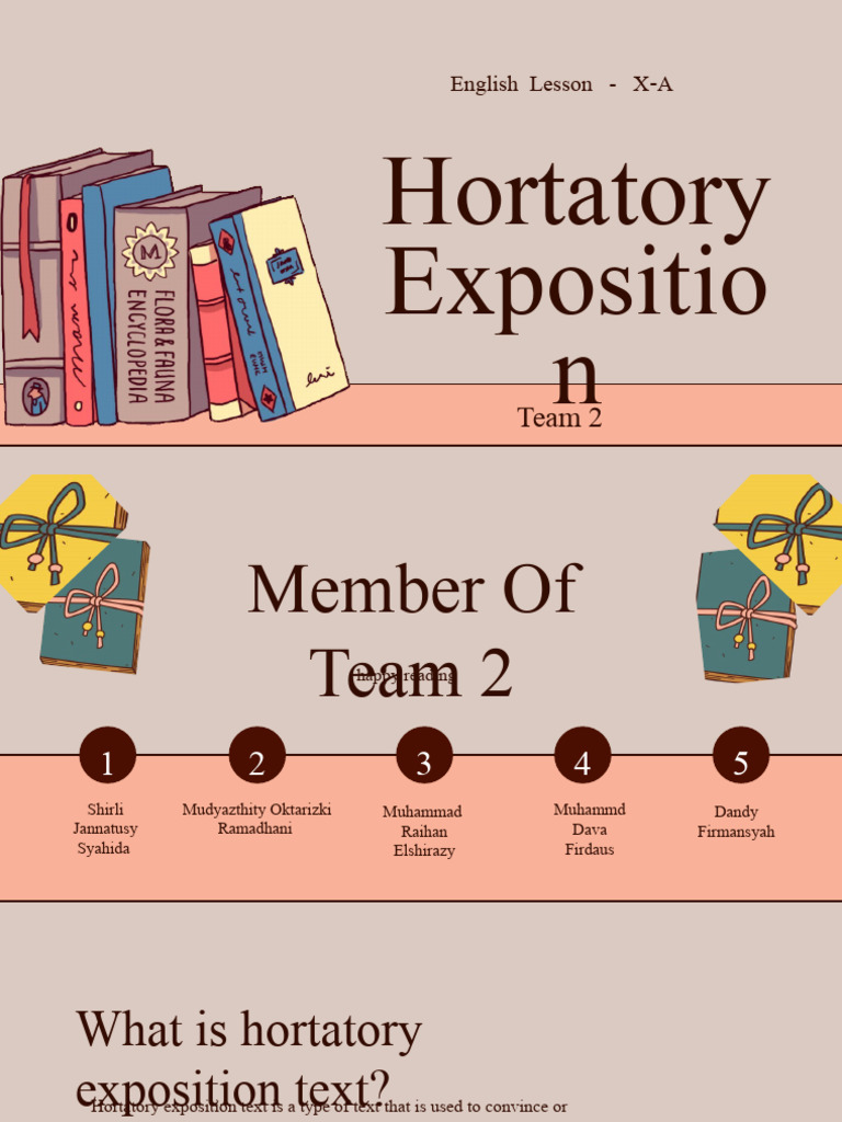Hortatory Exposition - Kelompok 2 | PDF | Verb | Linguistics
