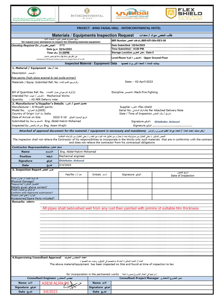 Mir Kfi 004 Rev 00 Re | PDF