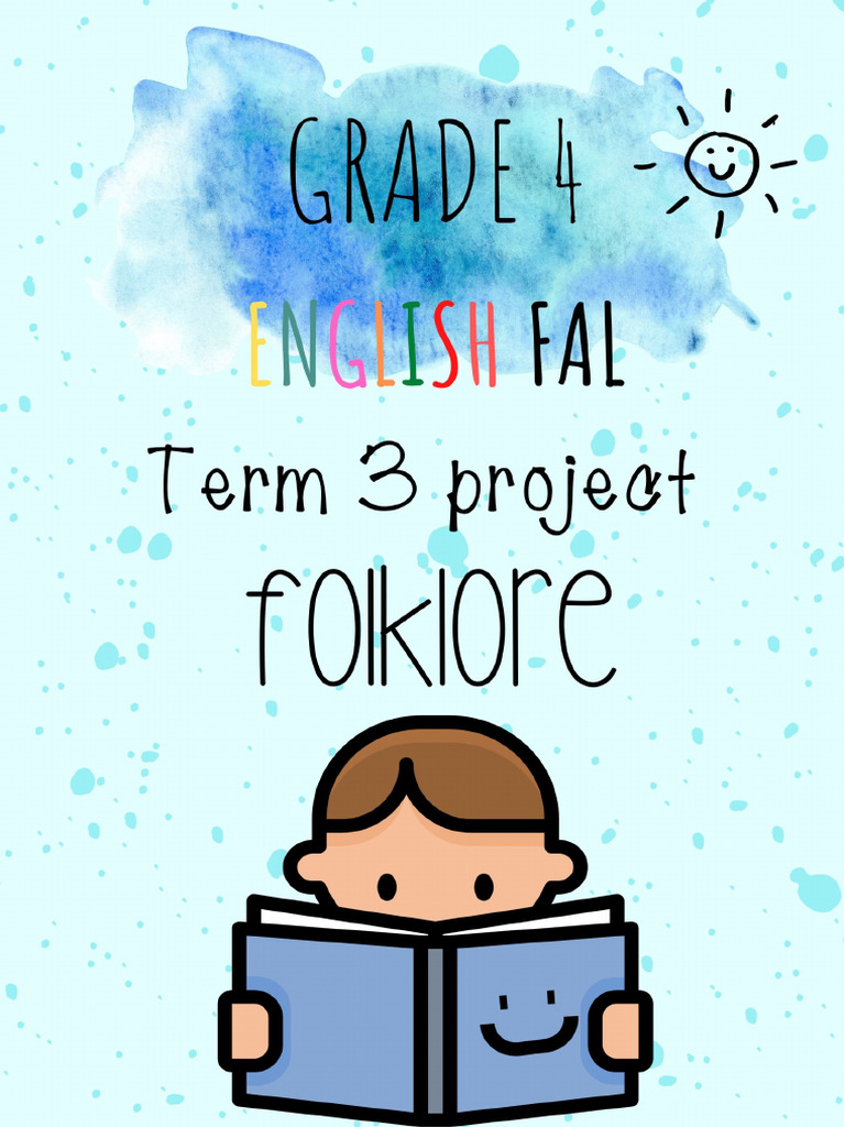 Grade 4 English Project 2024 - Folklore-1-18 | PDF | Proofreading ...