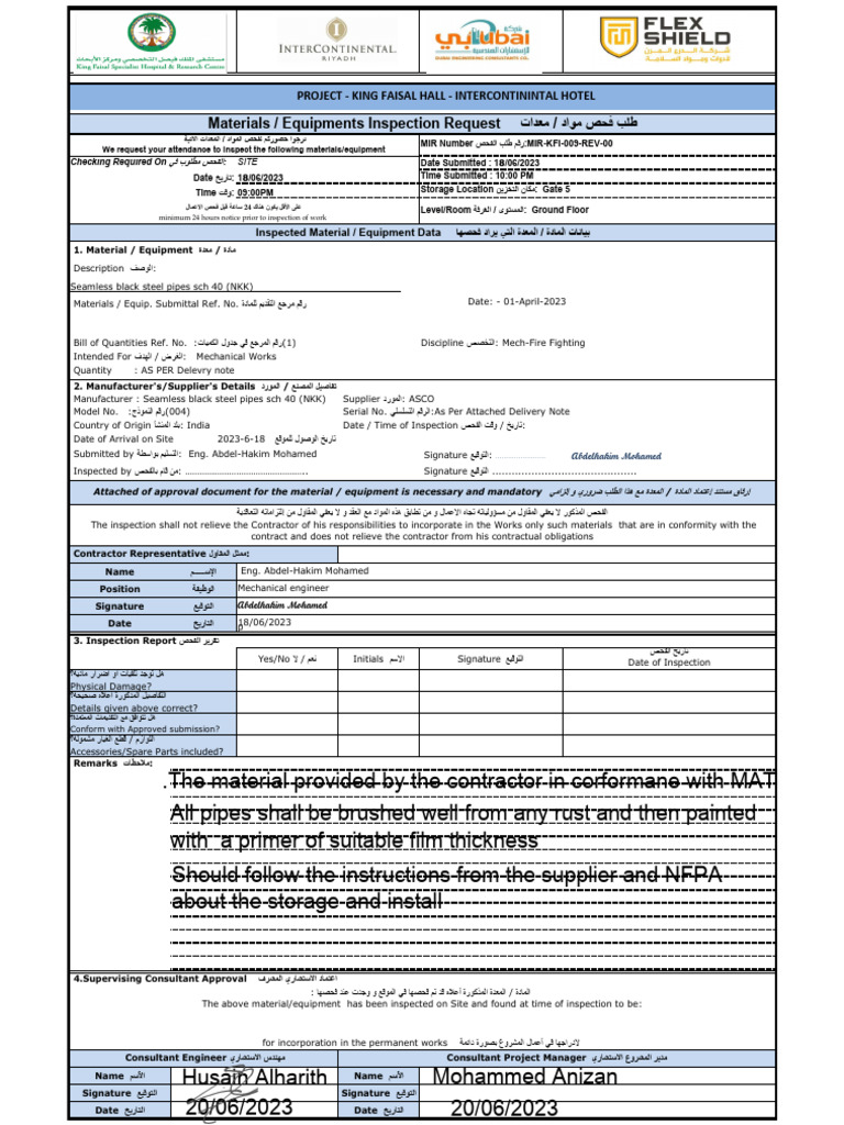 Mir Kfi 009 Rev 00 Re | PDF