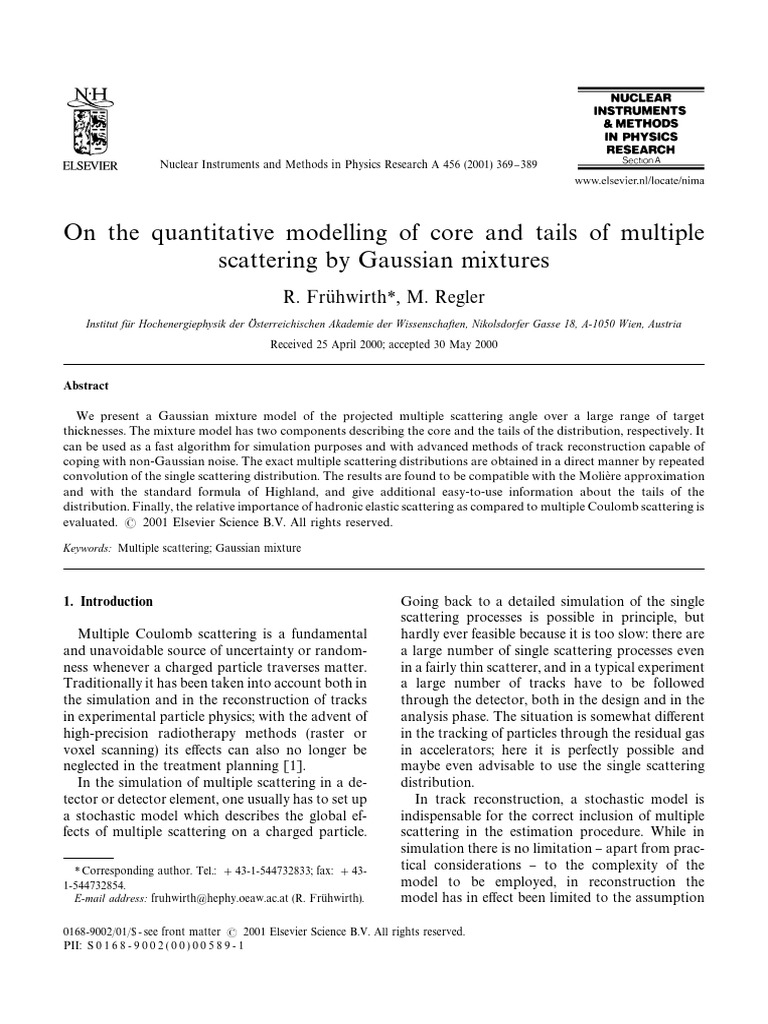 Fru Eh Wirth 2000 | PDF | Probability Distribution | Cross Section (Physics)